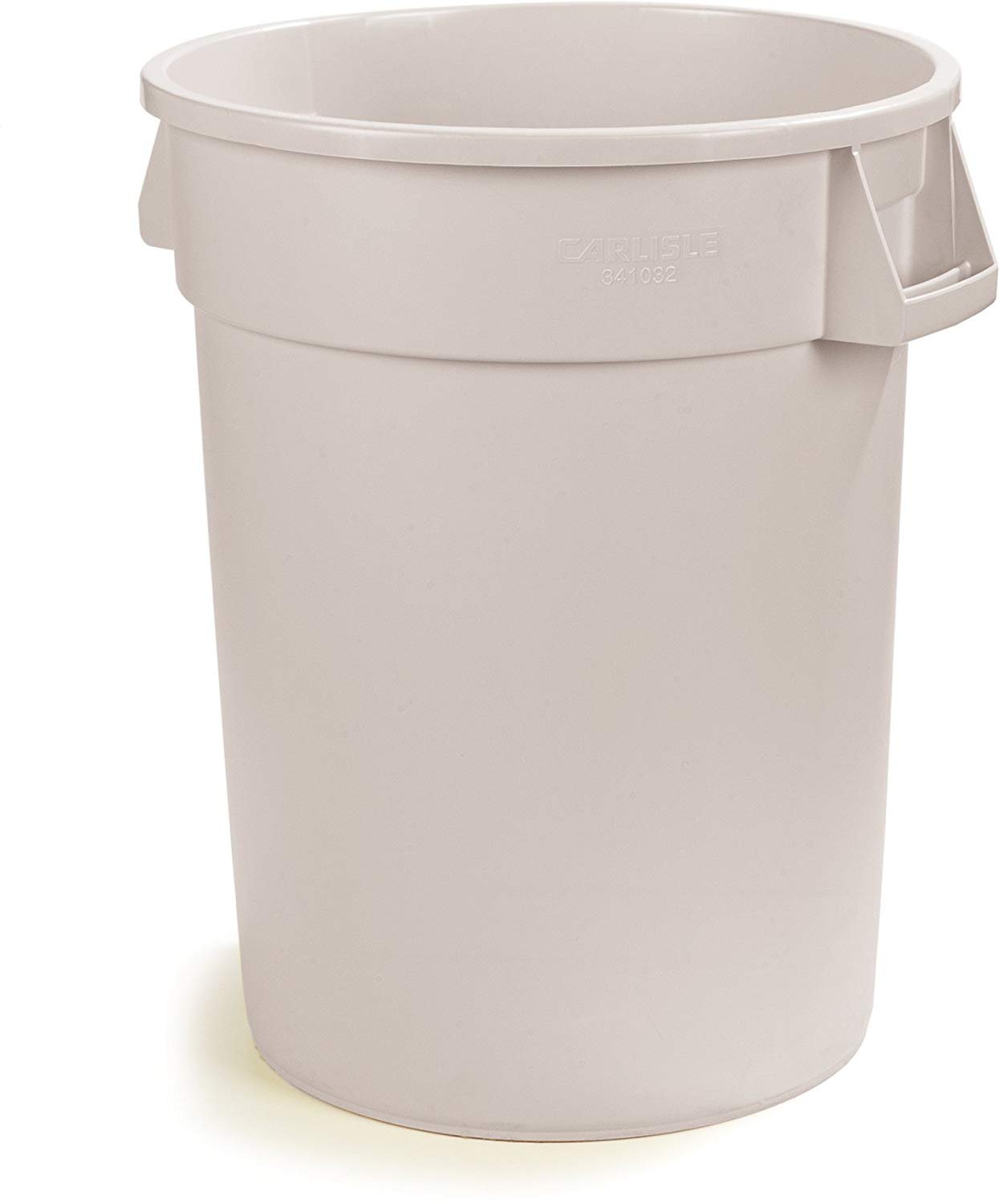 Carlisle 34104402 Bronco Round Waste Container Only, 44 Gallon, White ...