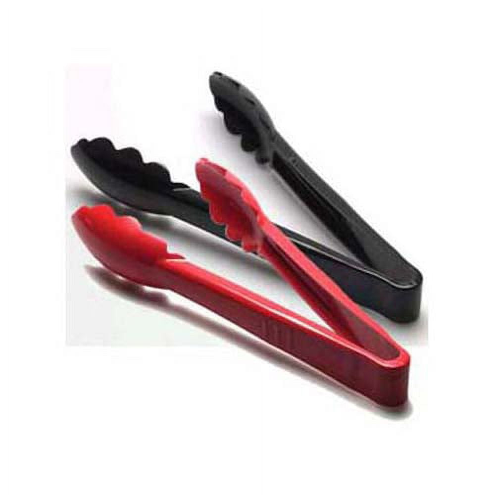 Carlisle 470905 Carly 9 Red Scalloped Utility Tongs" - Walmart.com