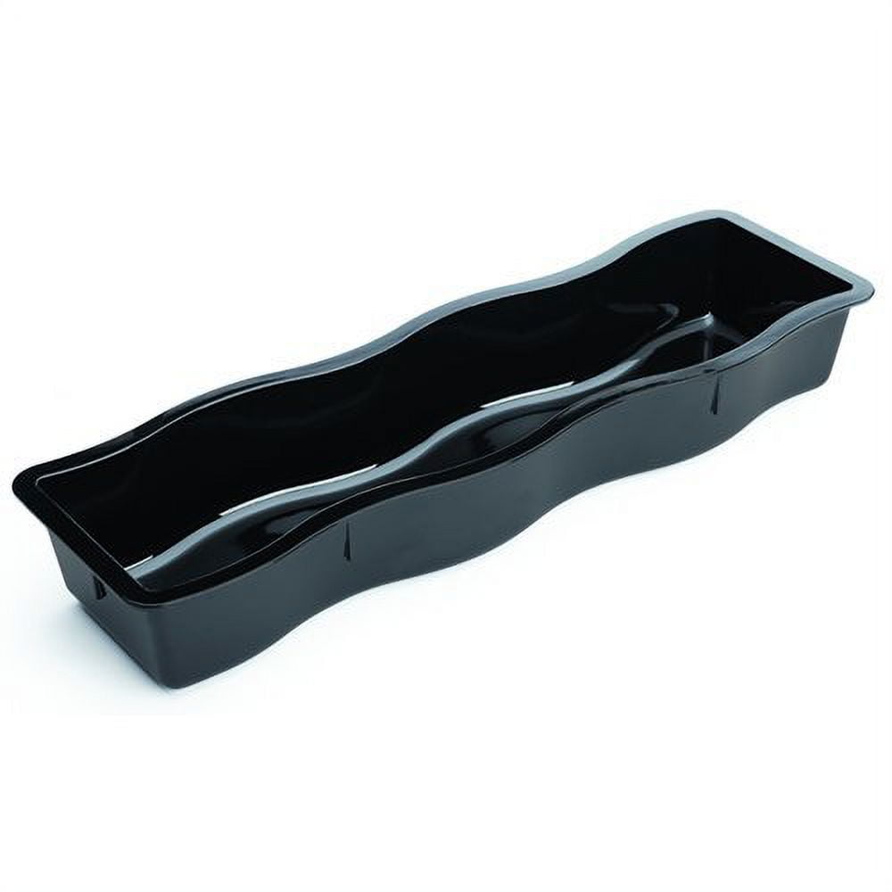 Carlisle 698203 Modular Displayware Half Long Size Black Wavy Edge Pan ...