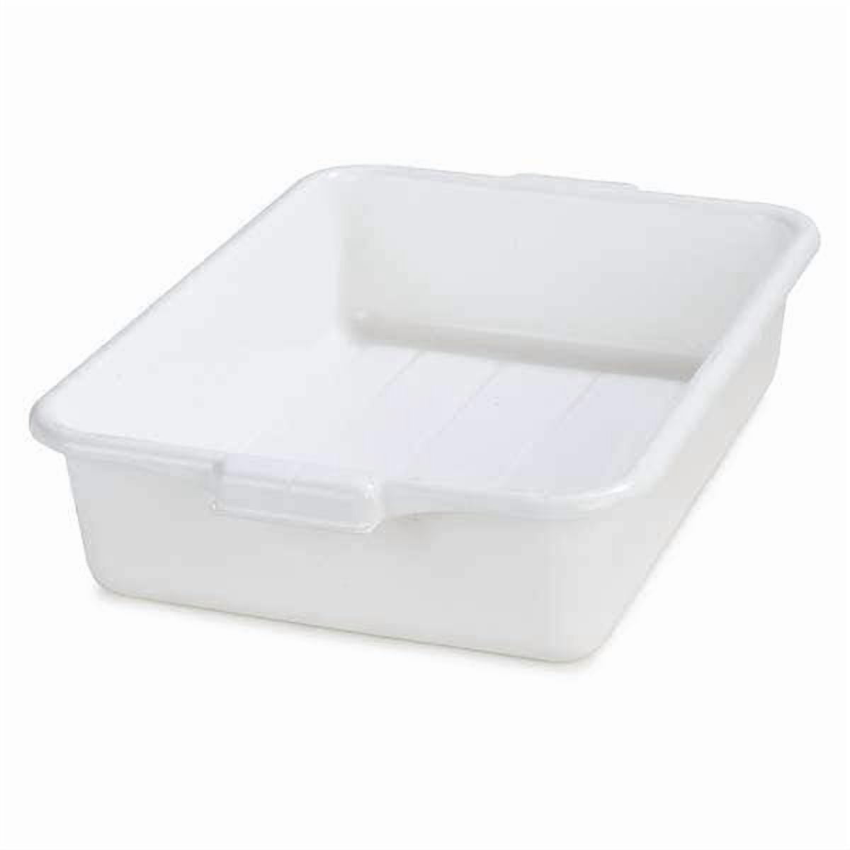 Carlisle Foodservice Tote Box, White, Polyethylene N4401002 - Walmart.com