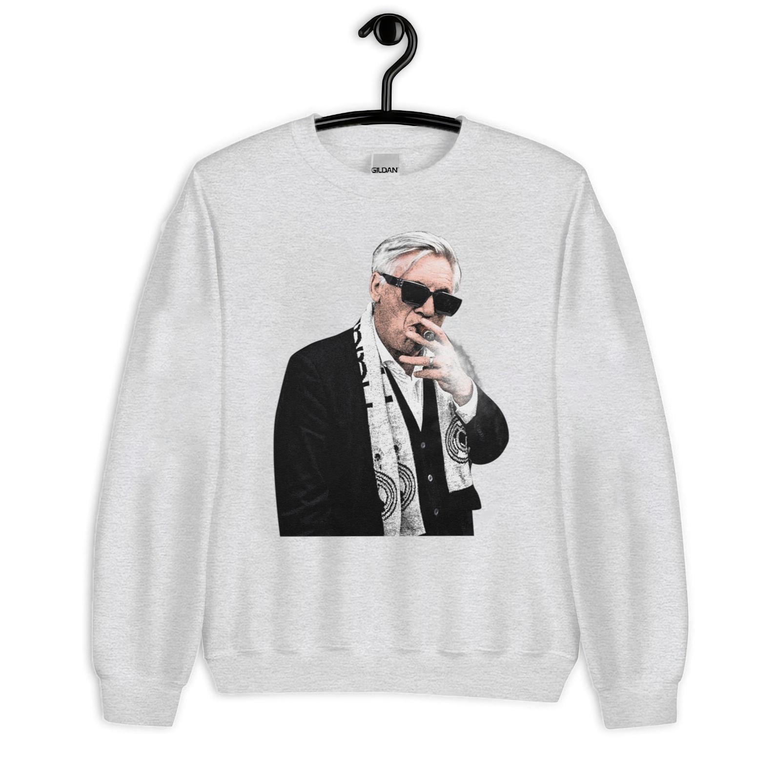 Carlo Ancelotti Graphic T-shirt Iconic Real Madrid Football Tee ...