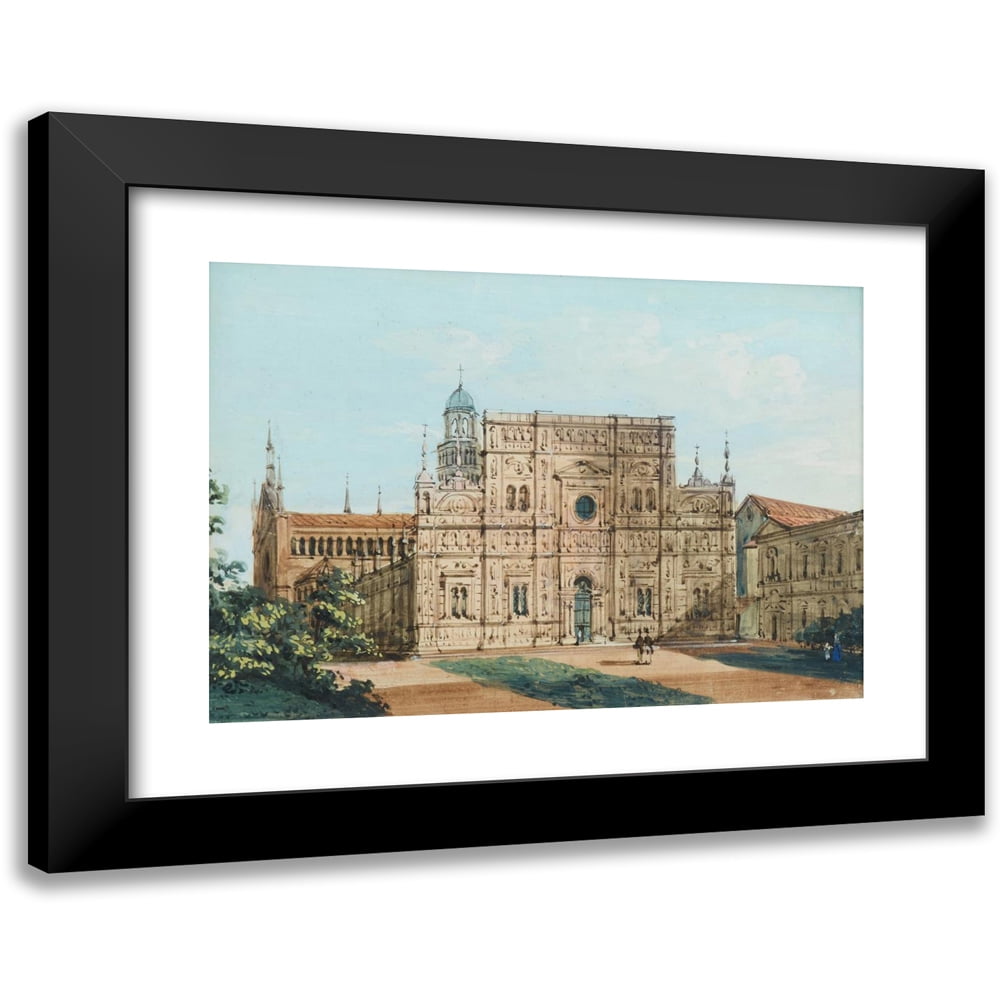 Carlo Grubas 24x18 Black Modern Framed Museum Art Print Titled - Pavia ...