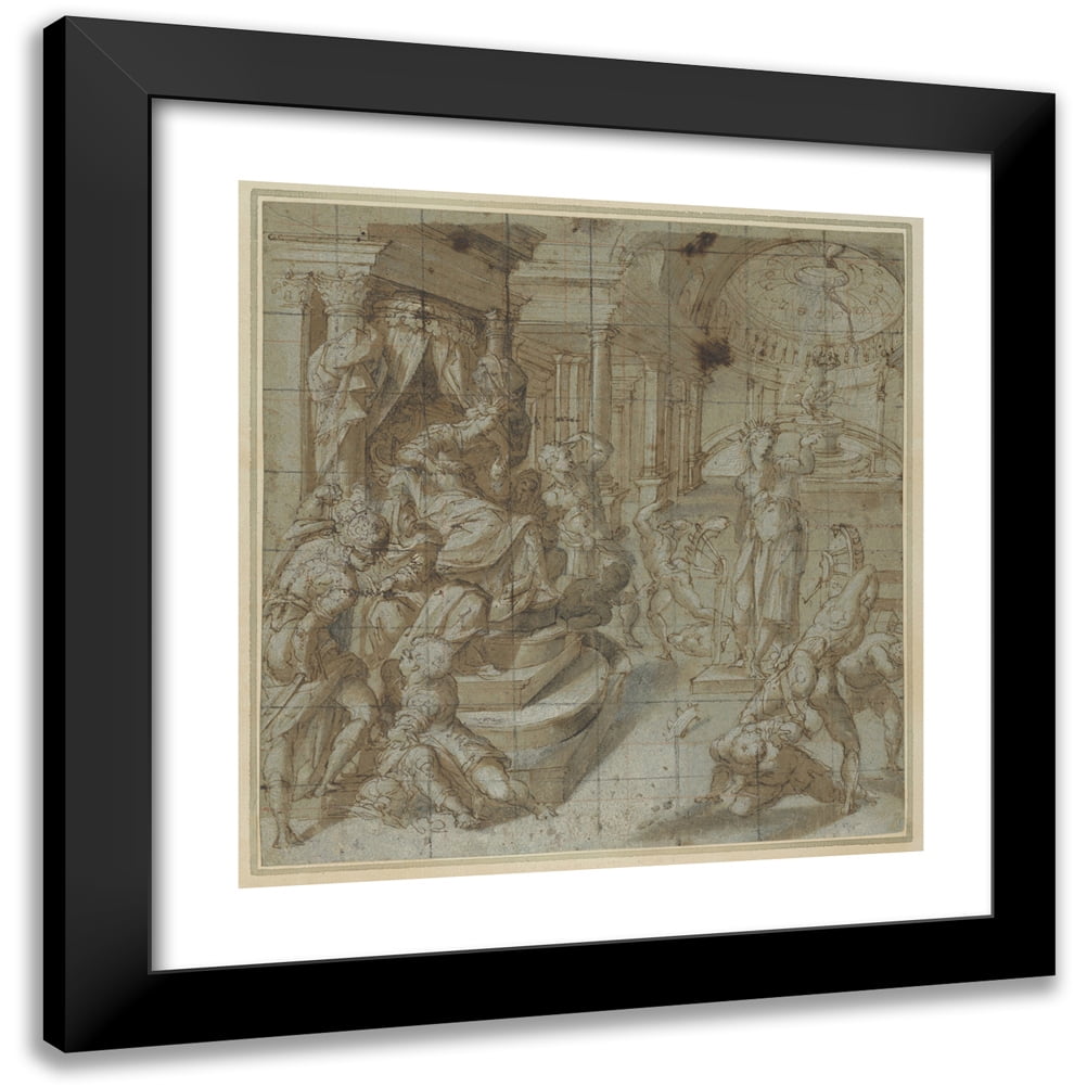Carlo Portelli 20x20 Black Modern Framed Museum Art Print Titled - The ...