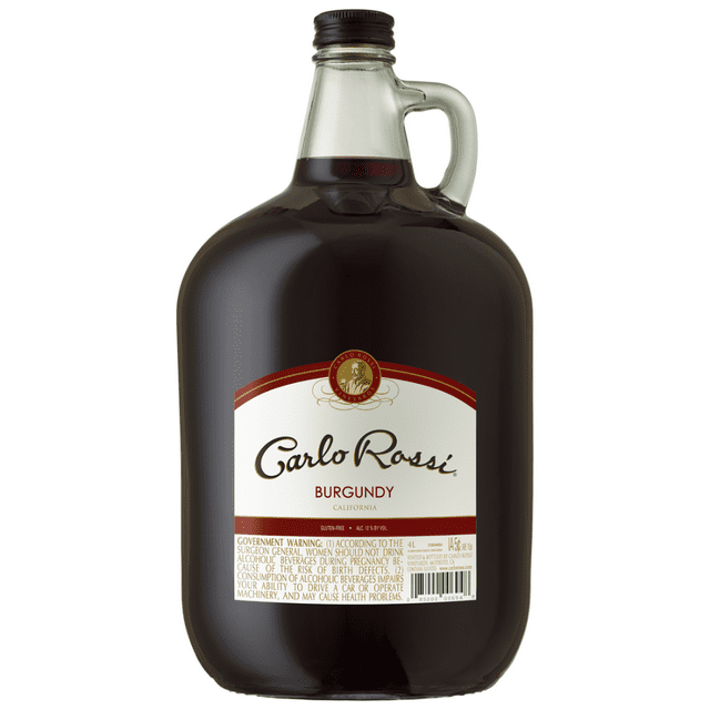 Carlo Rossi Burgundy Red Wine, 4L Bottle for Office - Walmart Business ...