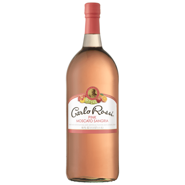 Carlo Rossi Pink Moscato Rose Wine, 1.5L Bottle - Walmart.com