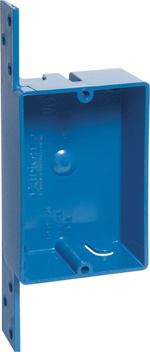 Carlon 1-Gang PVC Molded Wall Switch Box B108BUPC - Walmart.com