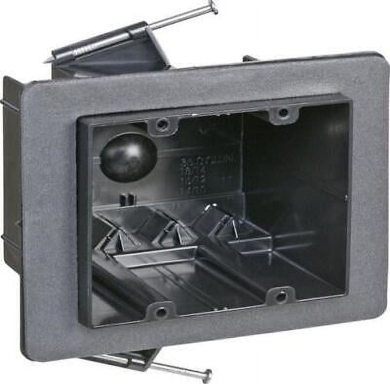 Carlon 36 cu in Rectangle Plastic 2 gang Electrical Box Black - Walmart.com Carlon 36 cu in Rectangle Plastic 2 gang Electrical Box Black - Walmart.com