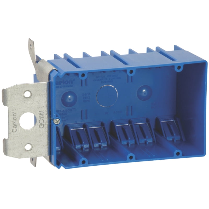 Carlon Adjust-A-Box 3-Gang PVC Molded Wall Box B349ADJ - Walmart.com