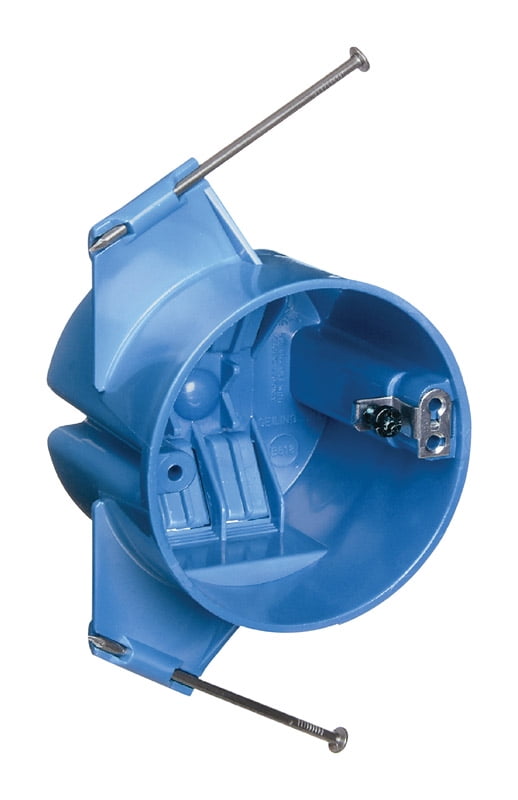 Carlon B520P-UPC Ceiling Box, 4 in W, 4 in D, 2-1/4 in H, 1 -Gang ...