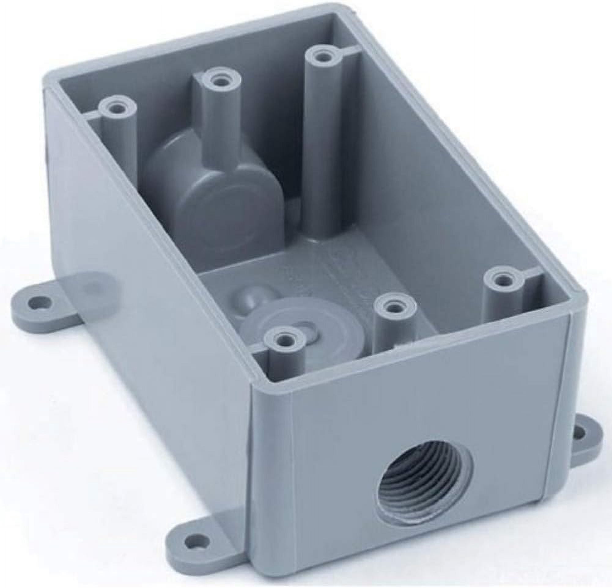 Carlon E381D-CAR T Outlet Box, Weatherproof, 1 Gang, 4.56-Inch Length ...