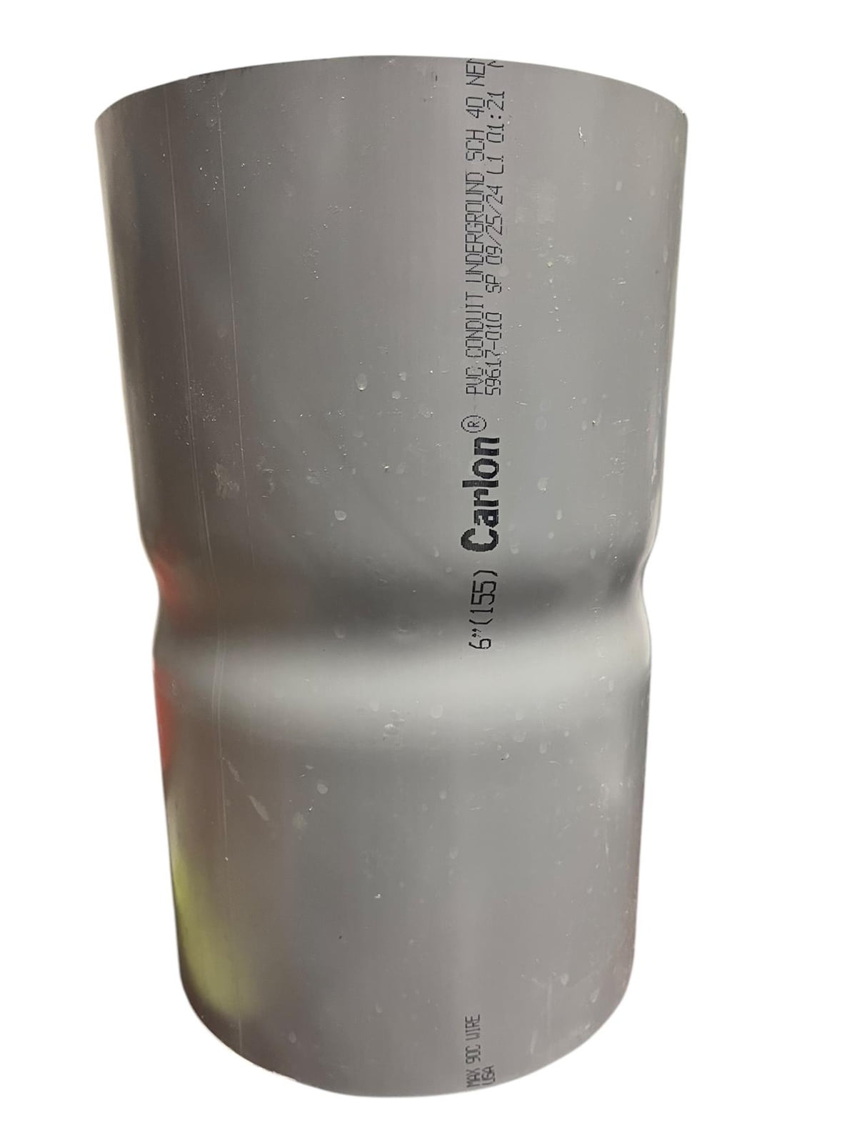 Carlon E941RF SCH 40 Special Long Line Coupling 6 Inch PVC - Walmart.com