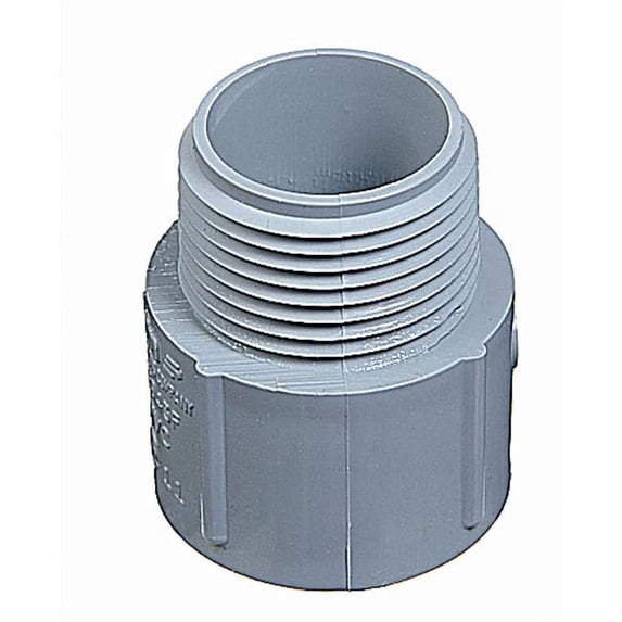 Carlon E943D10-UPC Terminal Adapter, 1/2 in MPT x Socket, 1.04 in Dia ...