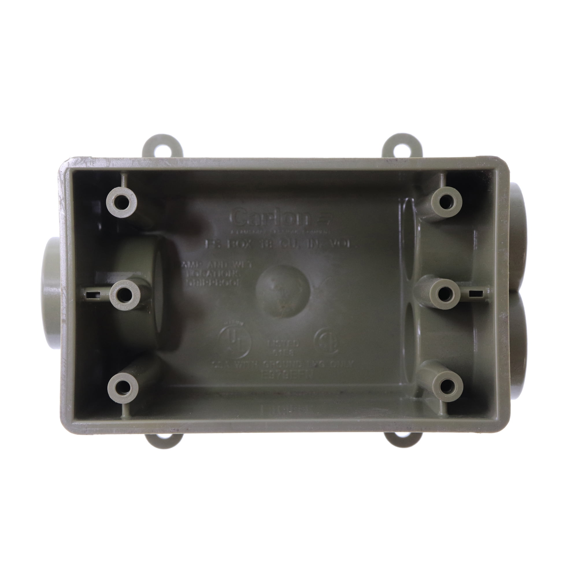 Carlon E979EFN Non-Metallic PVC Type-FSCC Box, Mounting Feet, 3/4-Inch ...