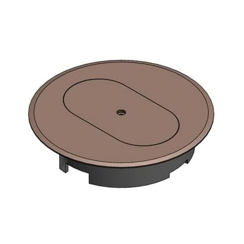 Carlon E97DSC Round Duplex Receptacle Cover, Diameter: 5", Non-Metallic ...