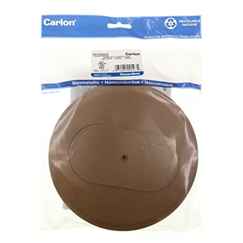 Carlon E97DSC Round Duplex Receptacle Cover, Diameter: 5", Non-Metallic ...
