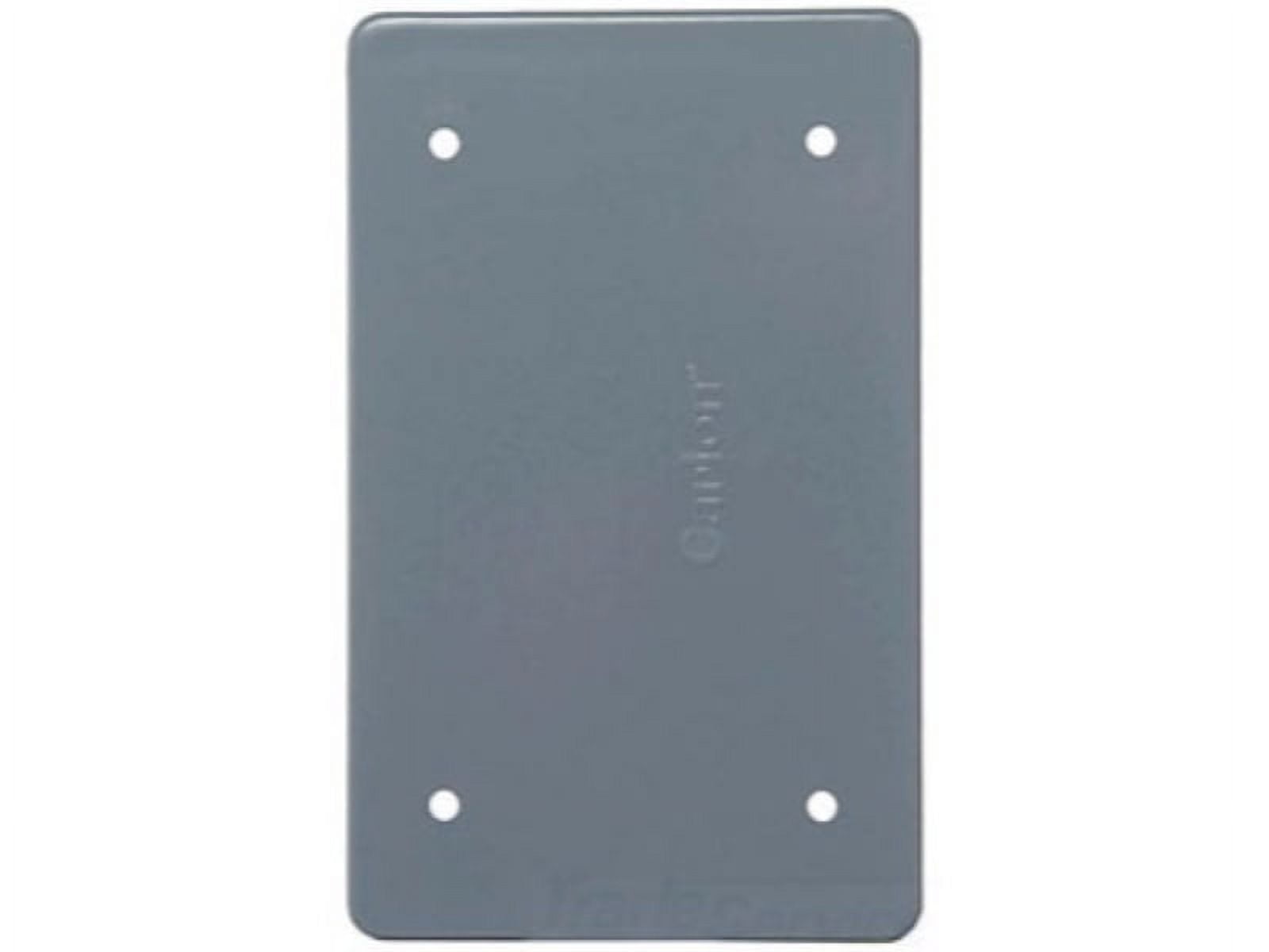 Carlon E980CN-CAR Non-Metallic 1-Gang Weatherproof FS Box Blank Cover ...