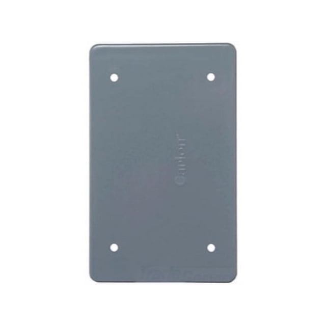 Carlon E980CN-CAR Non-Metallic 1-Gang Weatherproof FS Box Blank Cover ...