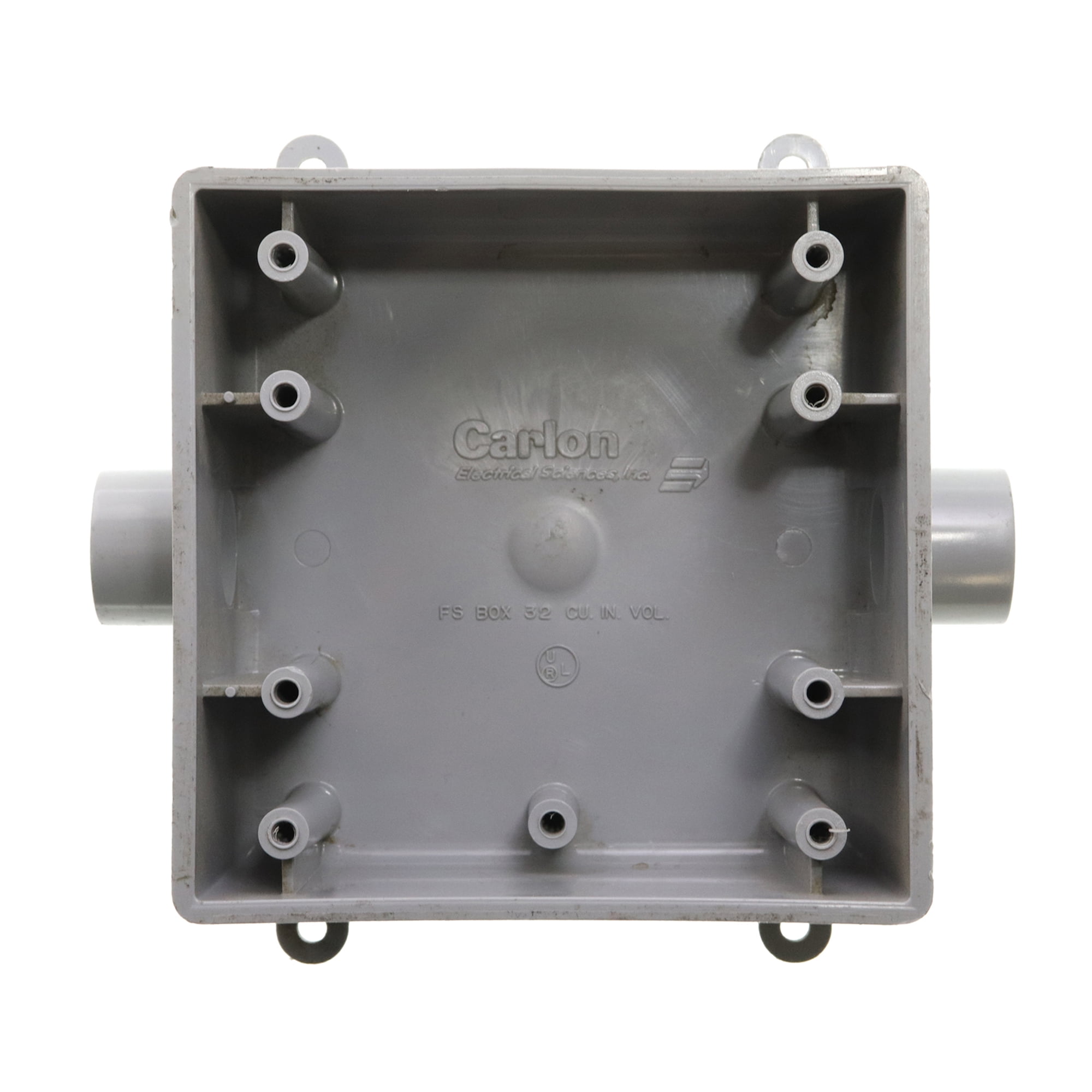 Carlon E9812D NM Weatherproof PVC Type-2FSC Device Box, Two-Gang, 1/2 ...