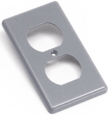 Steel City Duplex Outlet 4-1/4 In. x 2-5/16 In. Handy Box Cover HB1DP ...