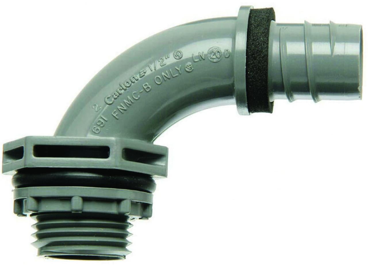 Carlon LN20FA-CAR Liquidtight Conduit Elbow, 90 deg Angle NPT, PVC ...