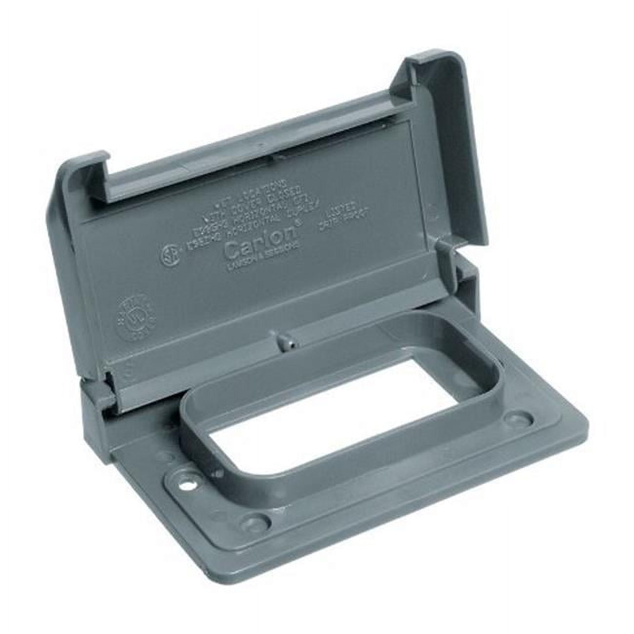 Carlon Rectangle PVC 1 gang GFCI Outlet Cover For Damp Locations and ...