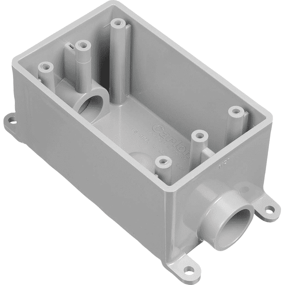 Carlon Rigid Non-Metallic Through Termination Wall Box - Pack of 4 ...