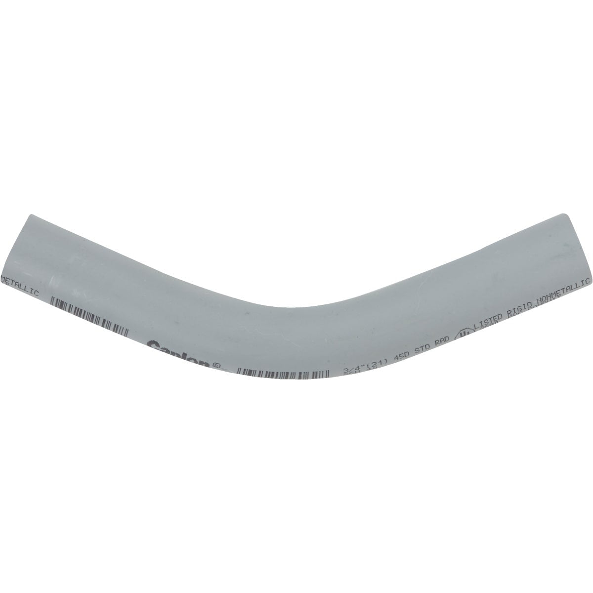 Carlon Standard Radius Conduit Elbow, 45 Deg, 3/4 Carlon Standard Radius Conduit Elbow, 45 Deg, 3/4