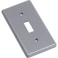 Carlon Single Toggle Switch Cover - Steel City Handy Box - 1 Gang, Gray ...