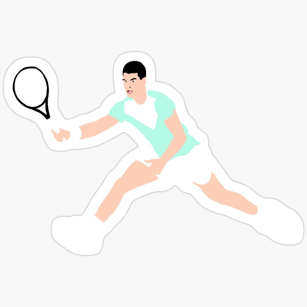 Carlos Alcaraz - Rolland Garros 2023 Sticker Phone Decal Water Bottle ...