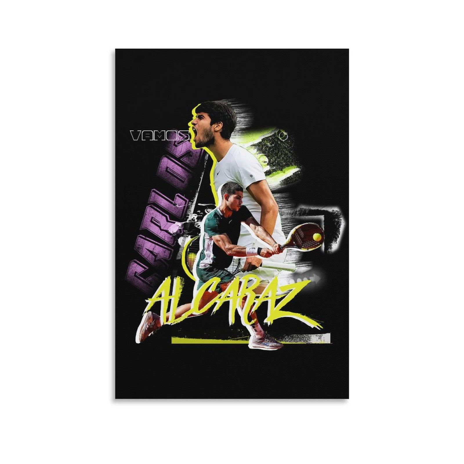 Carlos Alcaraz Tennis Player Art Poster (50) Picture Print Wall Art ...