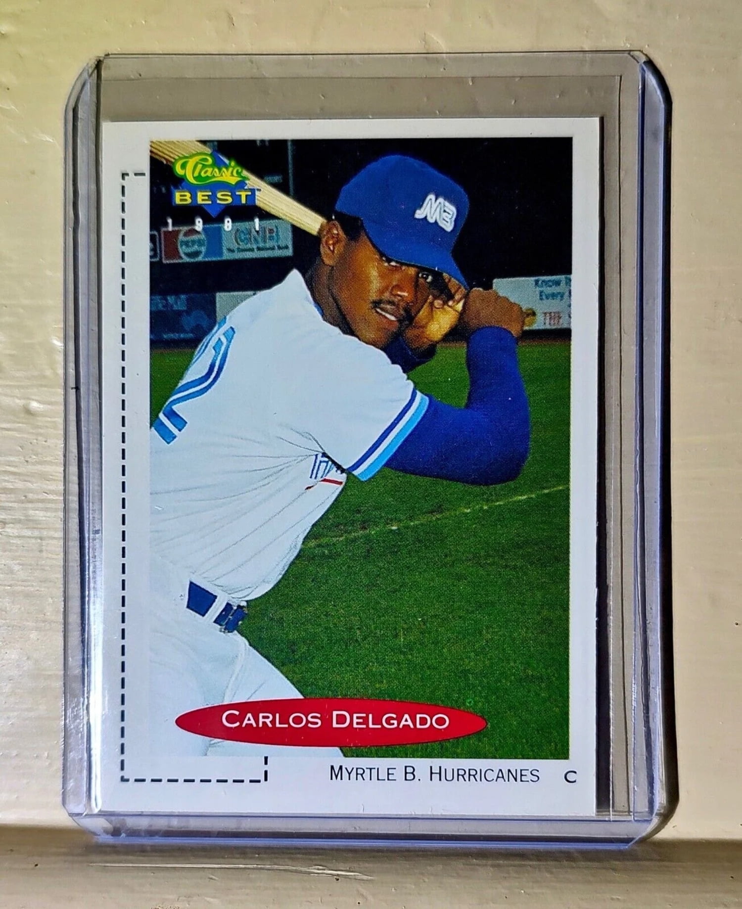 Carlos Delgado 1991 Classic #63 Baseball Card Myrtle Beach Hurricanes ...