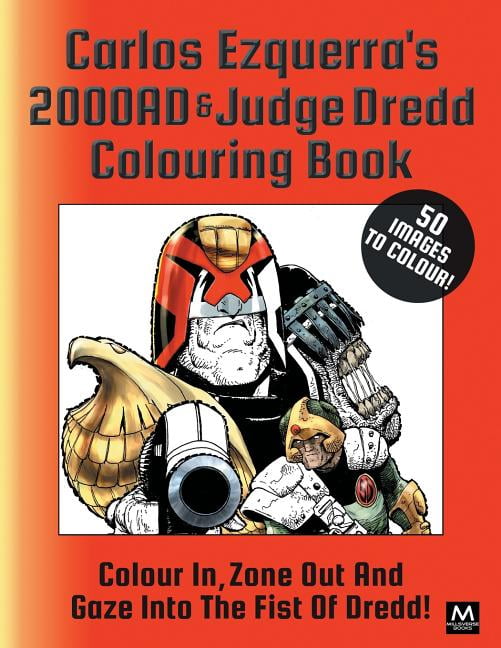Carlos Ezquerra's 2000AD and Judge Dredd Colouring Book: Colour In ...