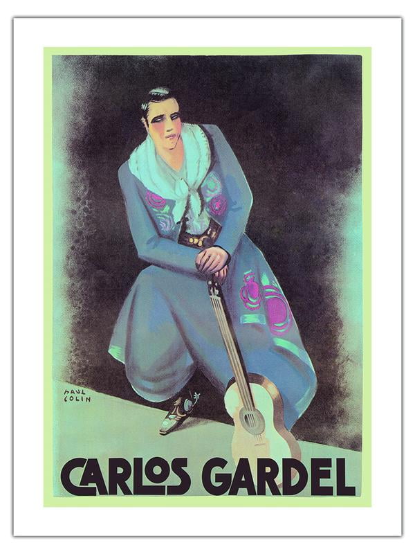 Carlos Gardel - Argentinian Singer - Vintage French Music Poster by ...