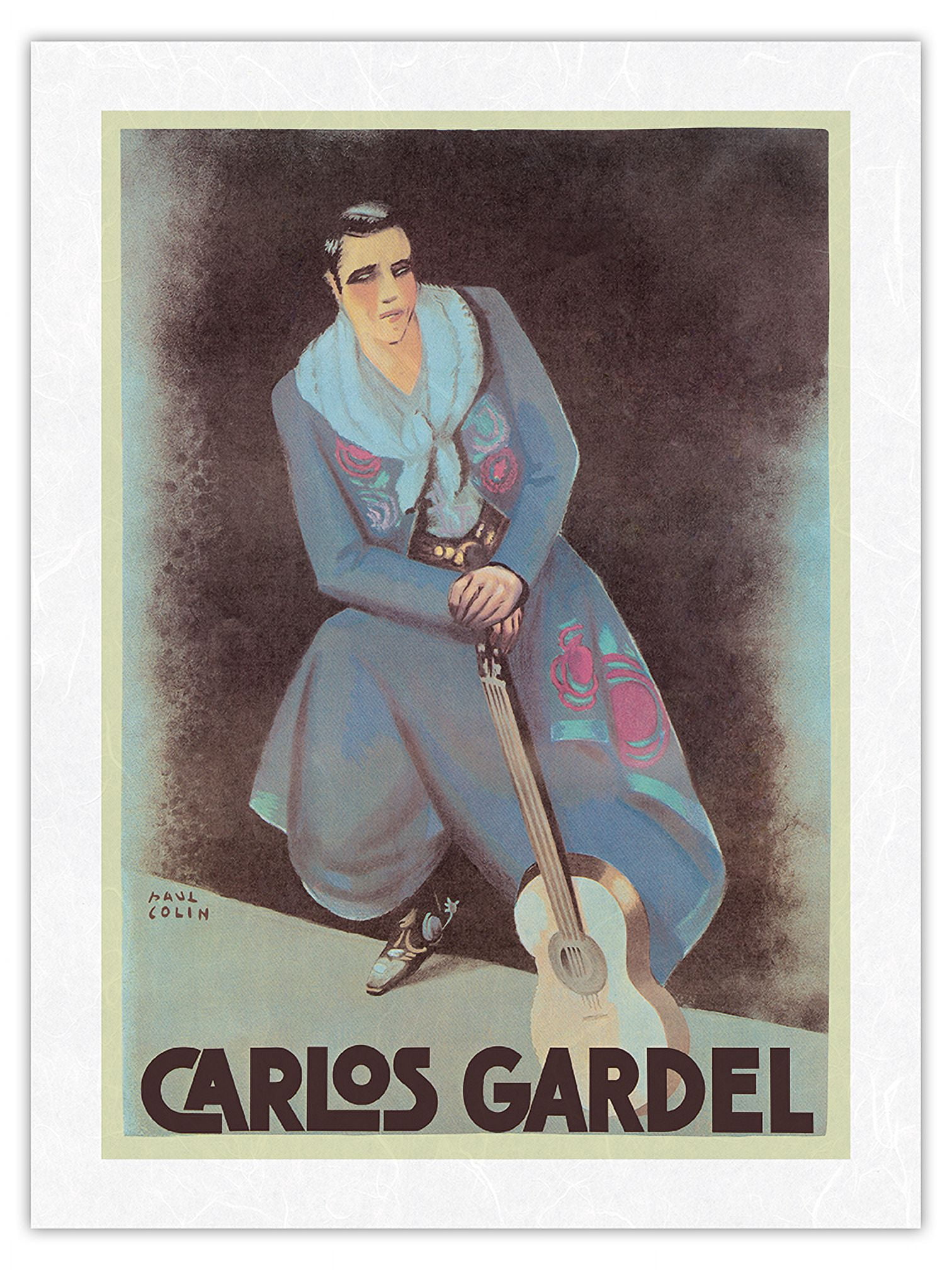 Carlos Gardel - Argentinian Singer - Vintage French Music Poster by ...