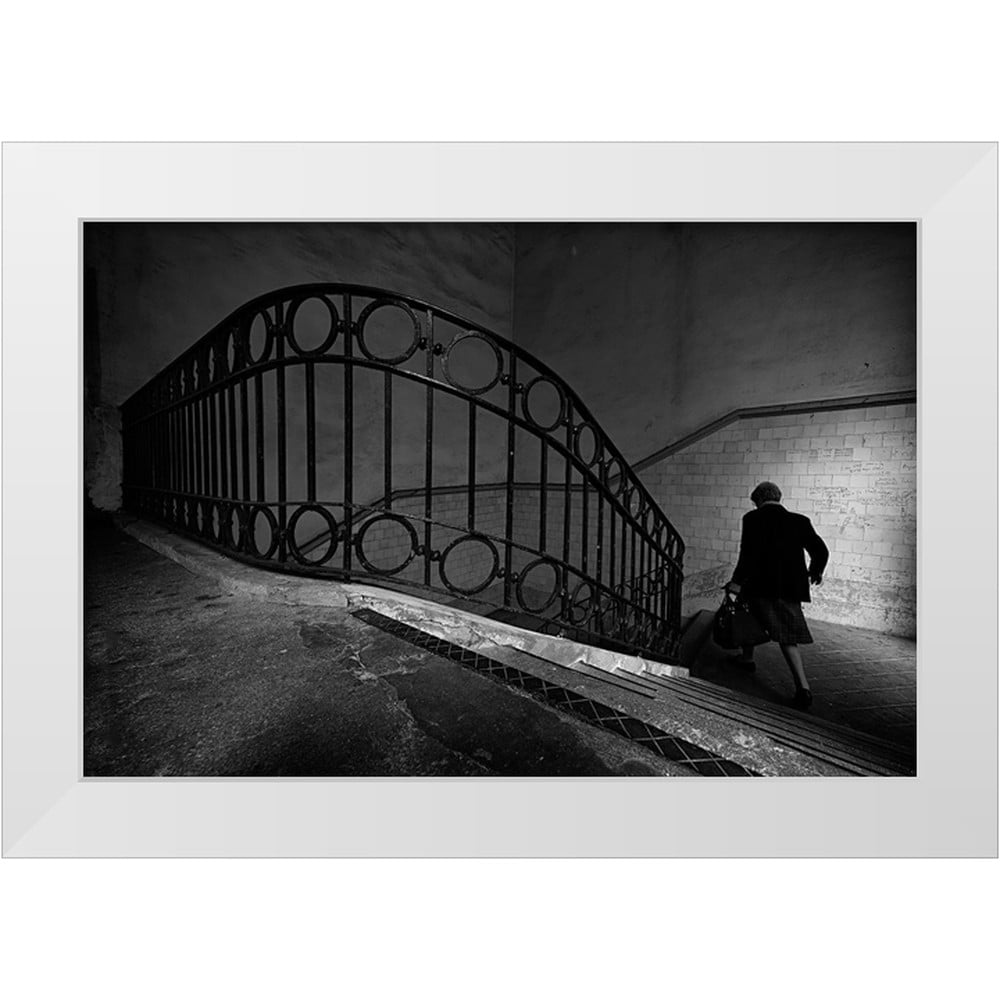 Carlos, KK 14x11 White Modern Wood Framed Museum Art Print Titled - Intersection - Walmart.com