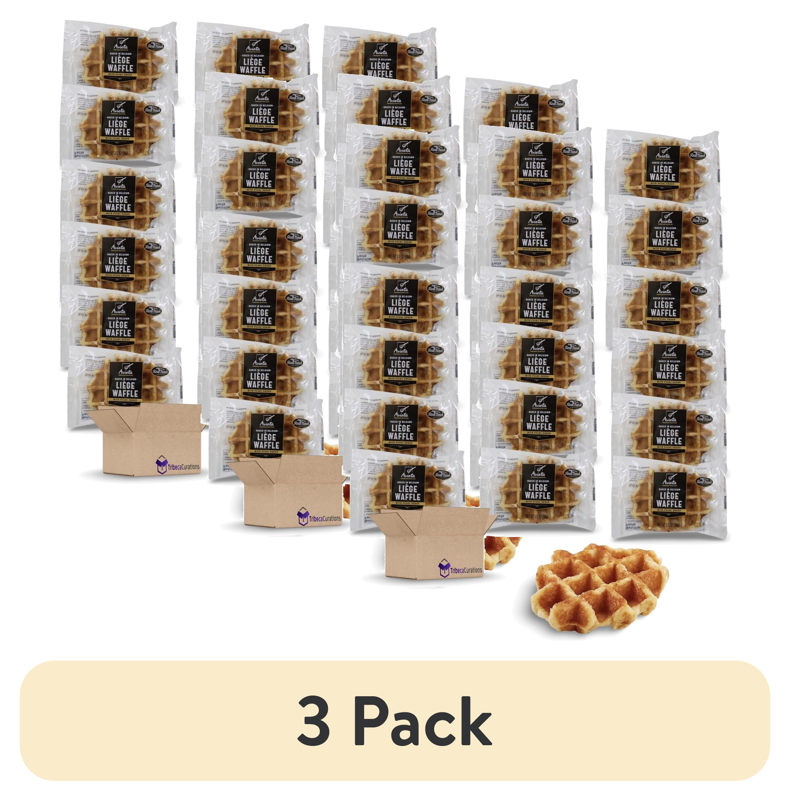 (3 pack) Carlotta's Authentic Avieta Belgian Pearl Sugar Waffles ...