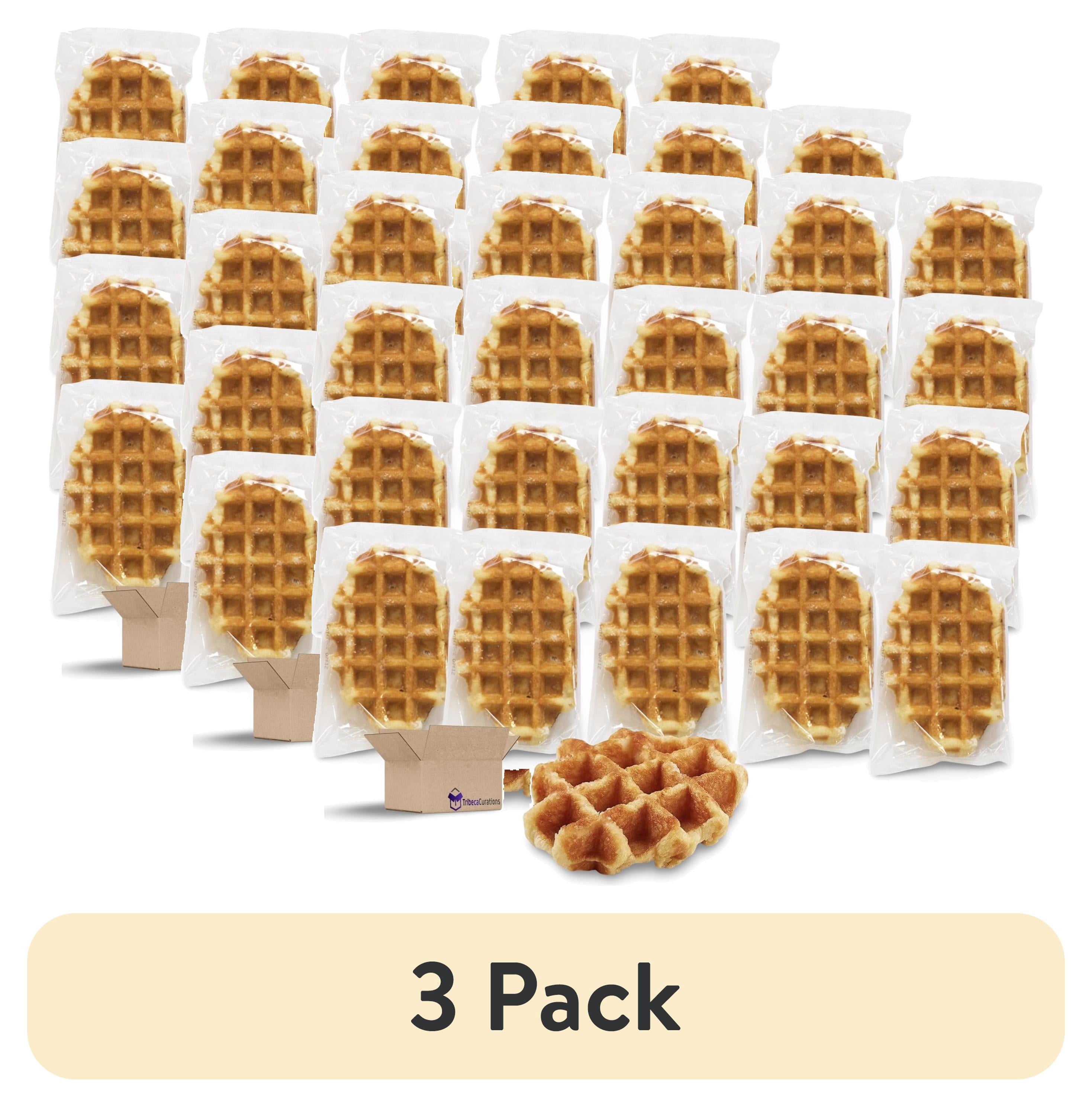 (3 pack) Carlotta's Authentic Belgian Pearl Sugar Waffles, Individually ...