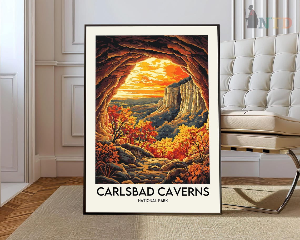 Carlsbad Caverns National Park Print, Carlsbad Caverns Park Poster ...