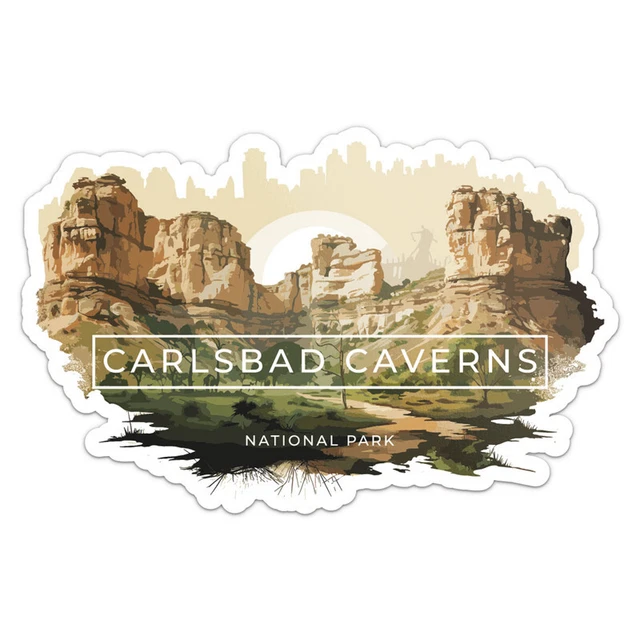 Carlsbad Caverns National Park Sticker Phone Decal Water Bottle ...