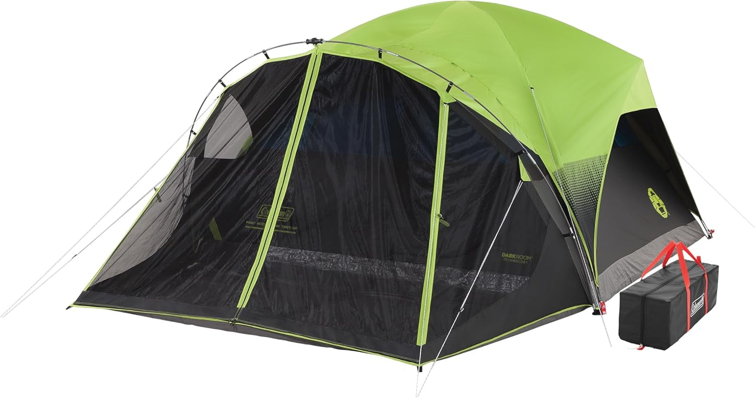 Carlsbad Dark Room Tent with Screened Porch 4/6 Person Tent Blocks 90% ...