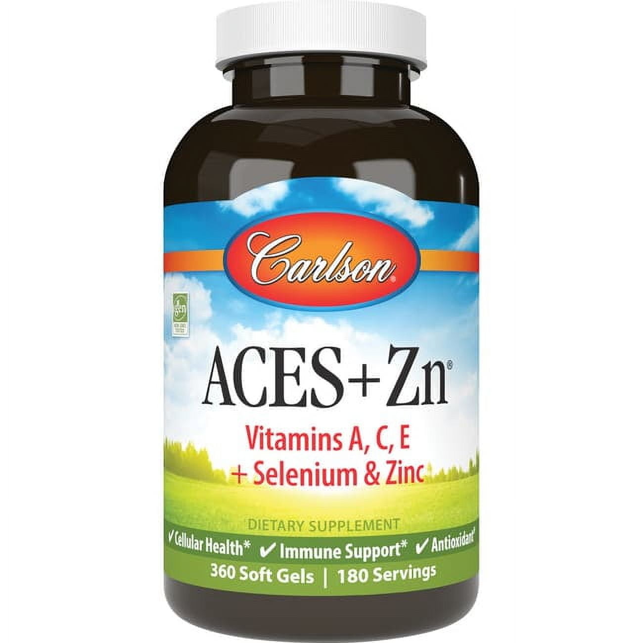 Carlson - ACES + Zn, Immune & Vision Health Multivitamin with ...