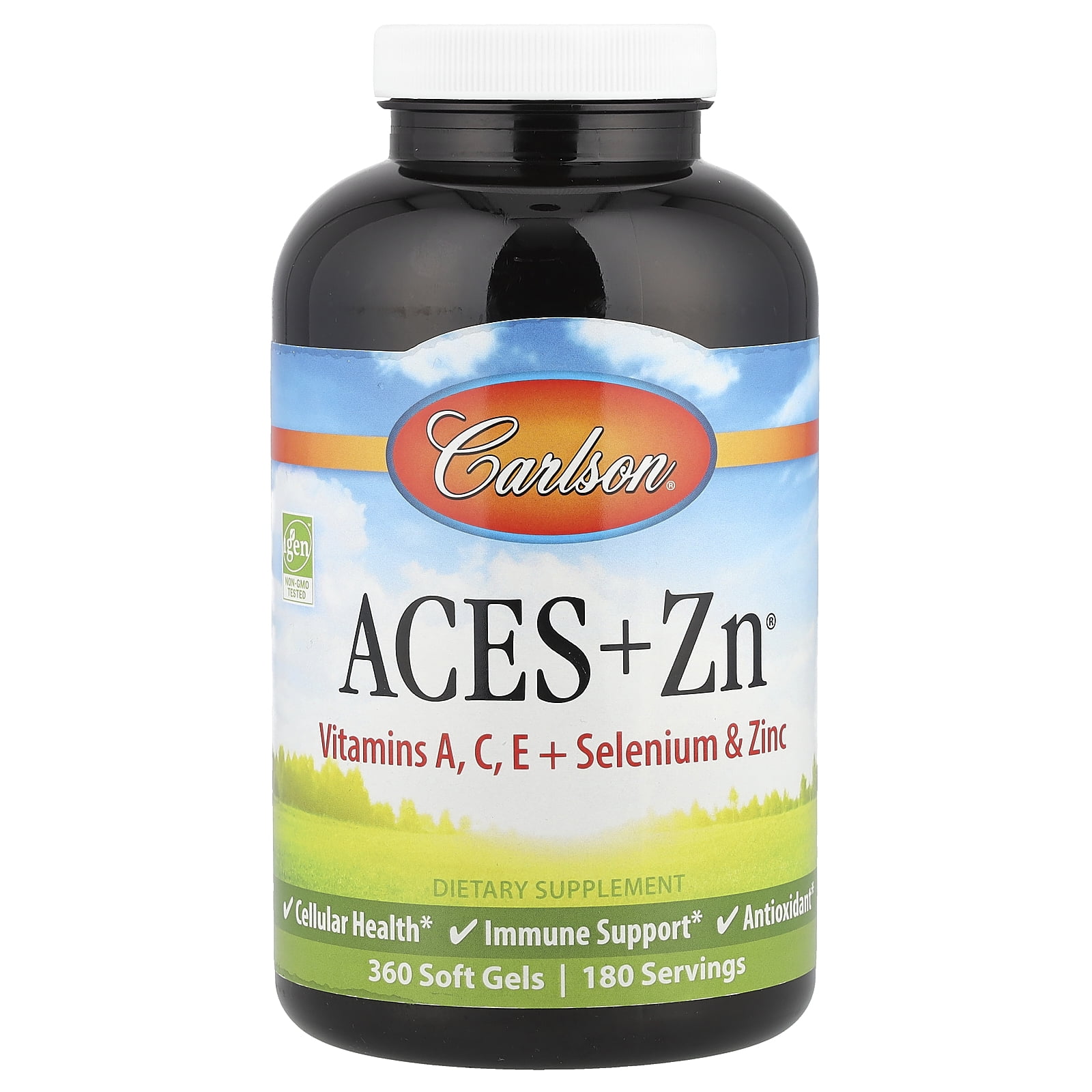Carlson - ACES + Zn, Immune & Vision Health Multivitamin with ...