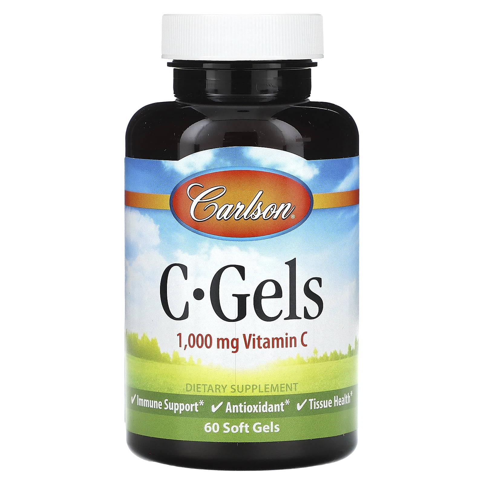 Carlson C-Gels, Ascorbic Acid (Vitamin C), 1,000 mg, Capsules, 60 Count ...