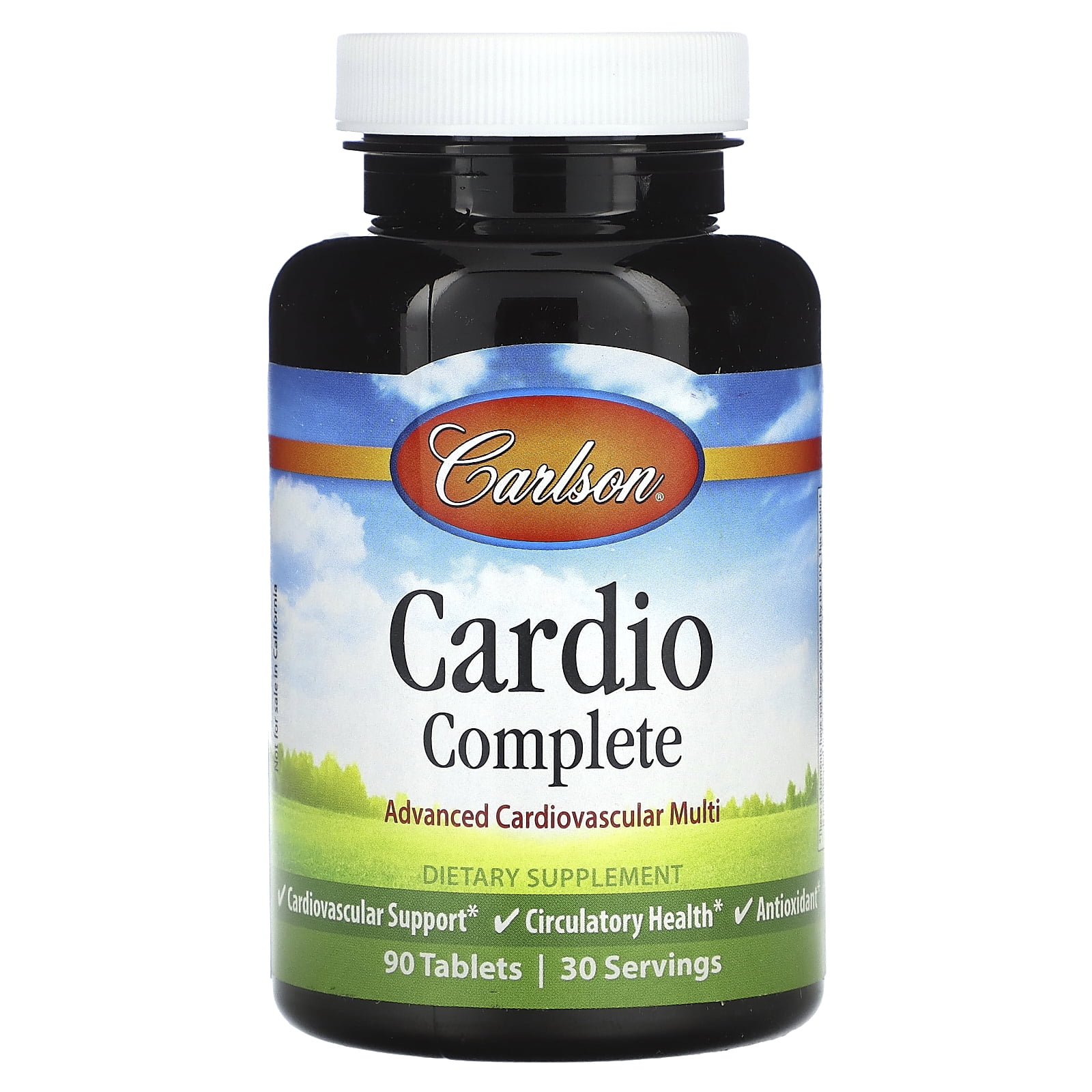 Carlson Cardio Complete, Advanced Cardiovascular Multi, 90 Tablets ...