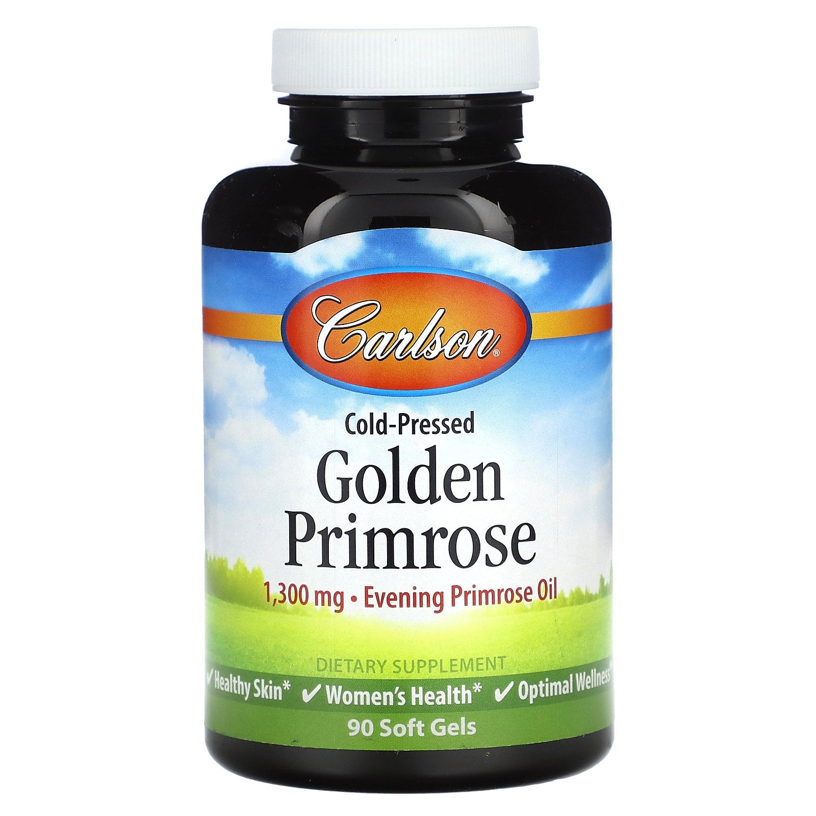 Carlson Cold-Pressed Golden Primrose, 1,300 mg, 90 Soft Gels - Walmart.com
