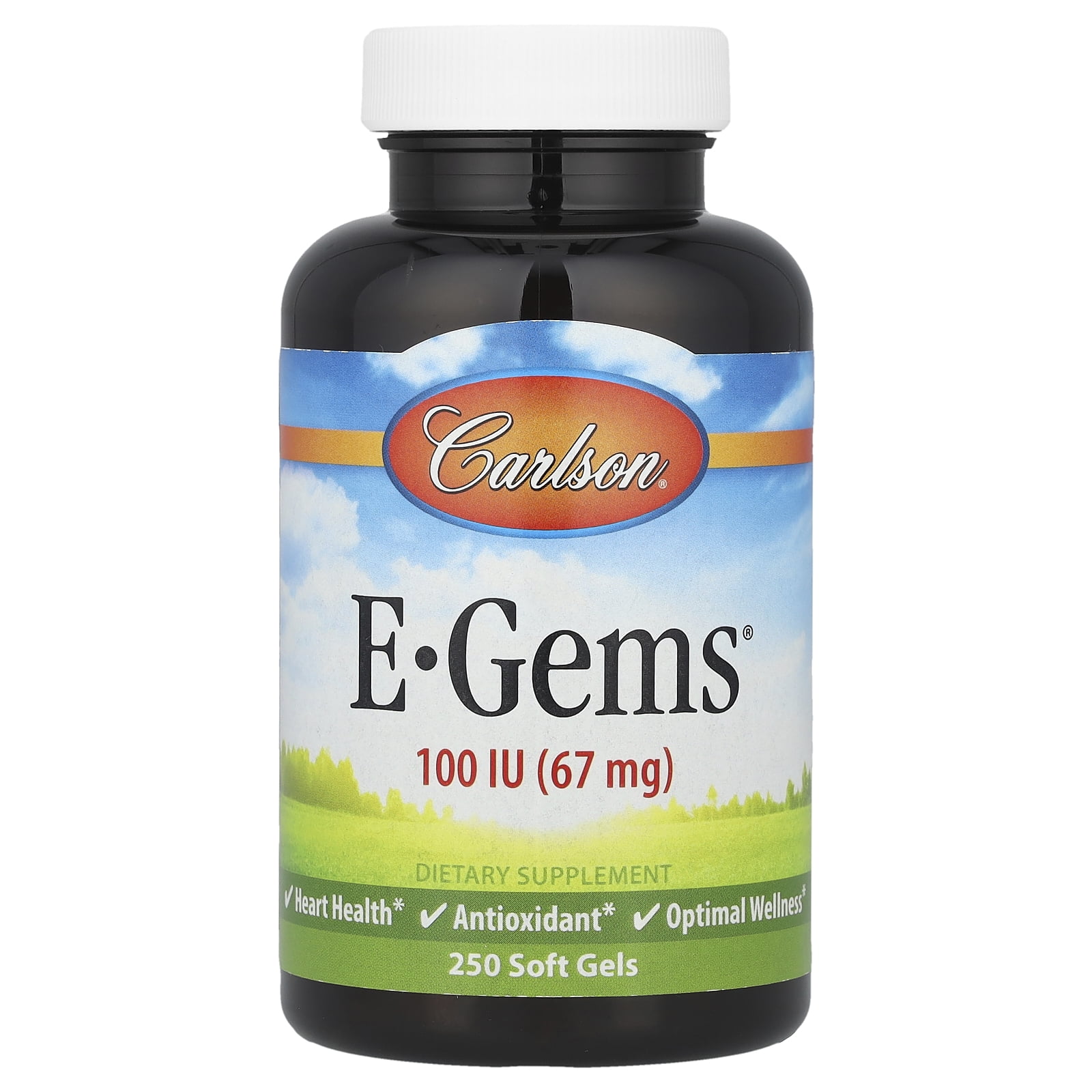 Carlson E-Gems®, 67 mg (100 IU), 250 Softgels - Walmart.com