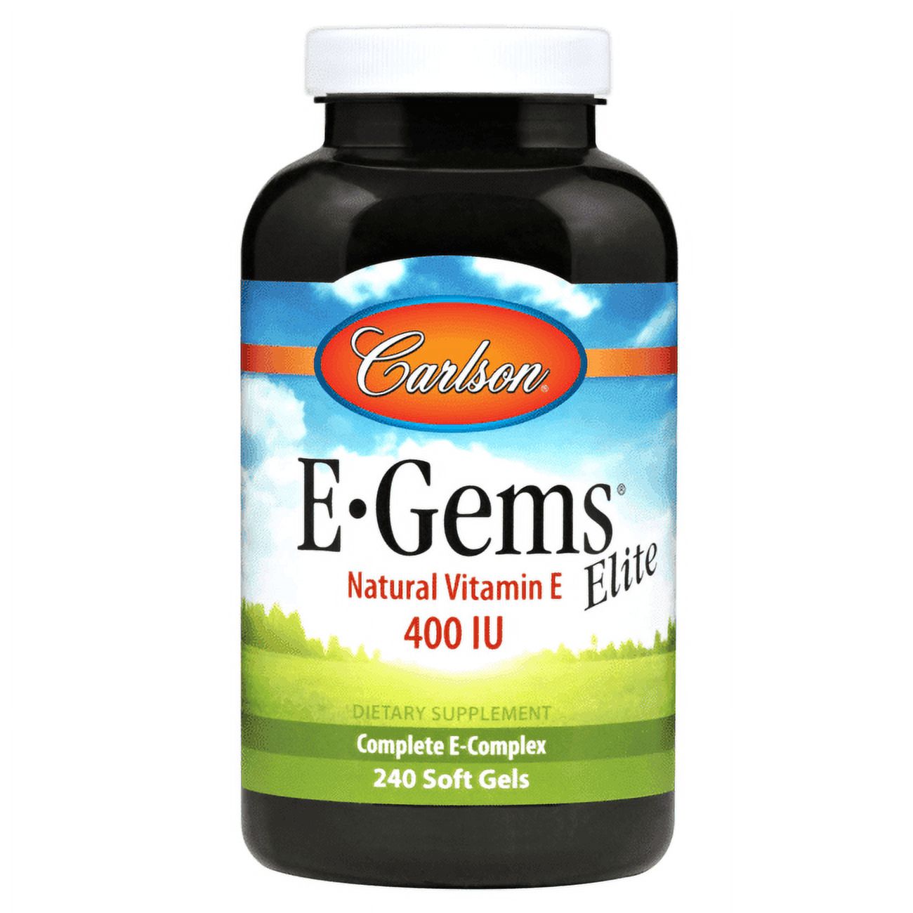 Carlson E-Gems Elite Natural Vitamin E Softgels, 240 Ct - Walmart.com