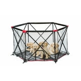 Carlson Folding Portable Dog Play Yard, Red, 48"L x 48"W x 26"H ...