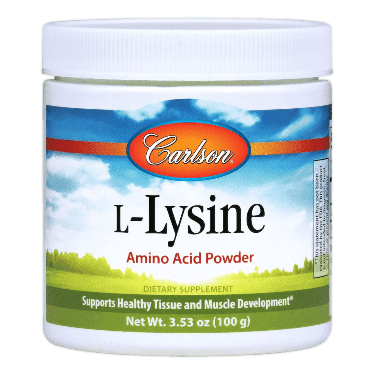 Carlson L-Lysine Powder 3.53 oz Pwdr, Immune System Support Supplement ...