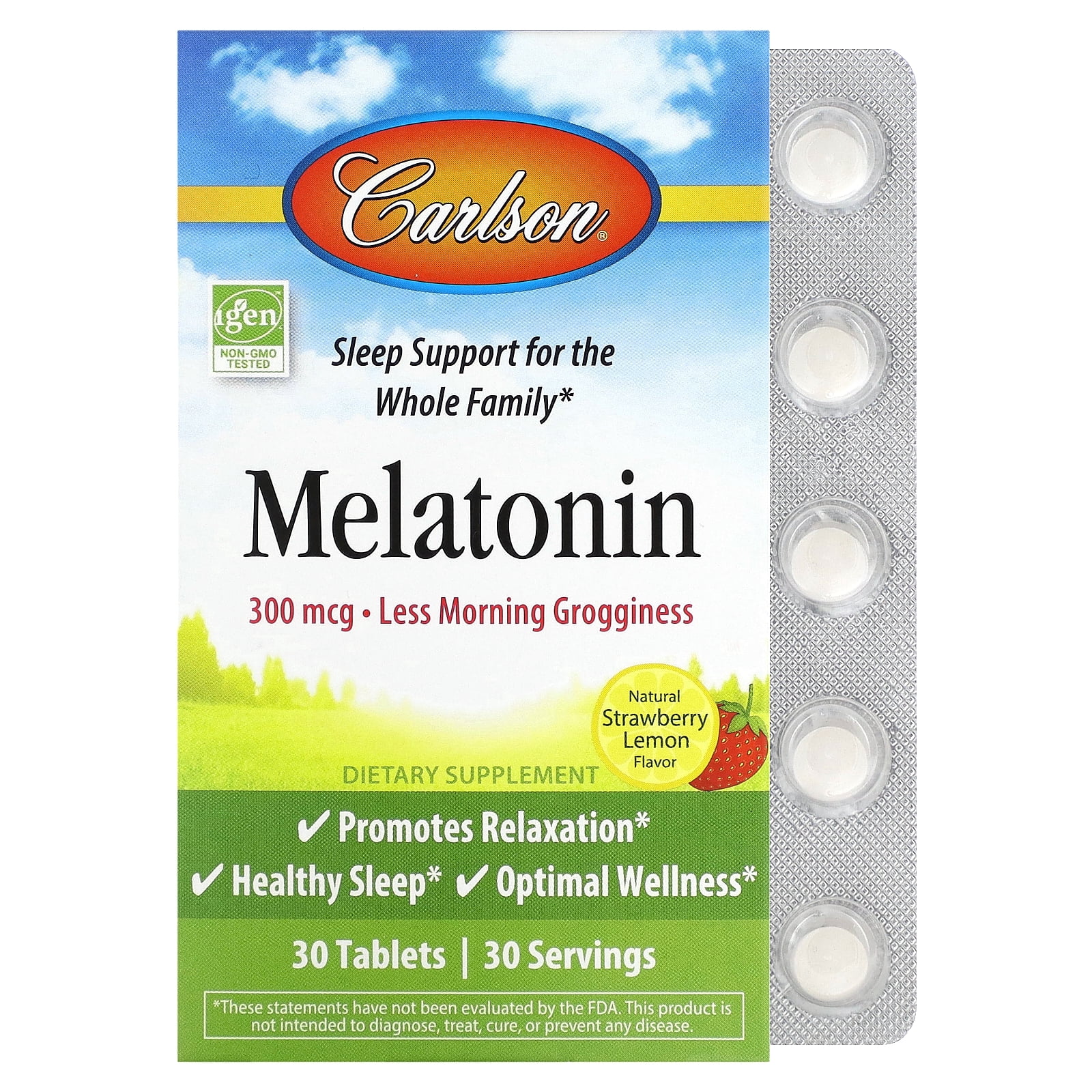 Carlson Laboratories Melatonin 30 Tablet - Walmart.com